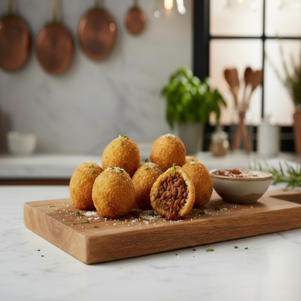 Mini Arancini Beef Ragu Bolognese - Savory Italian Appetizer — Don Arancini