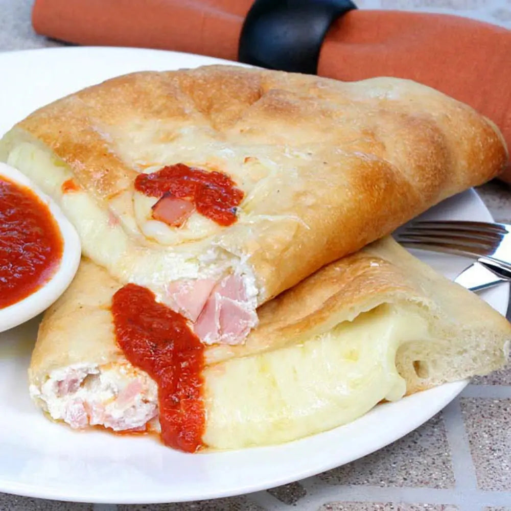Rustic Calzone Ham Tomato Mozzarella - Stone baked — Don Arancini
